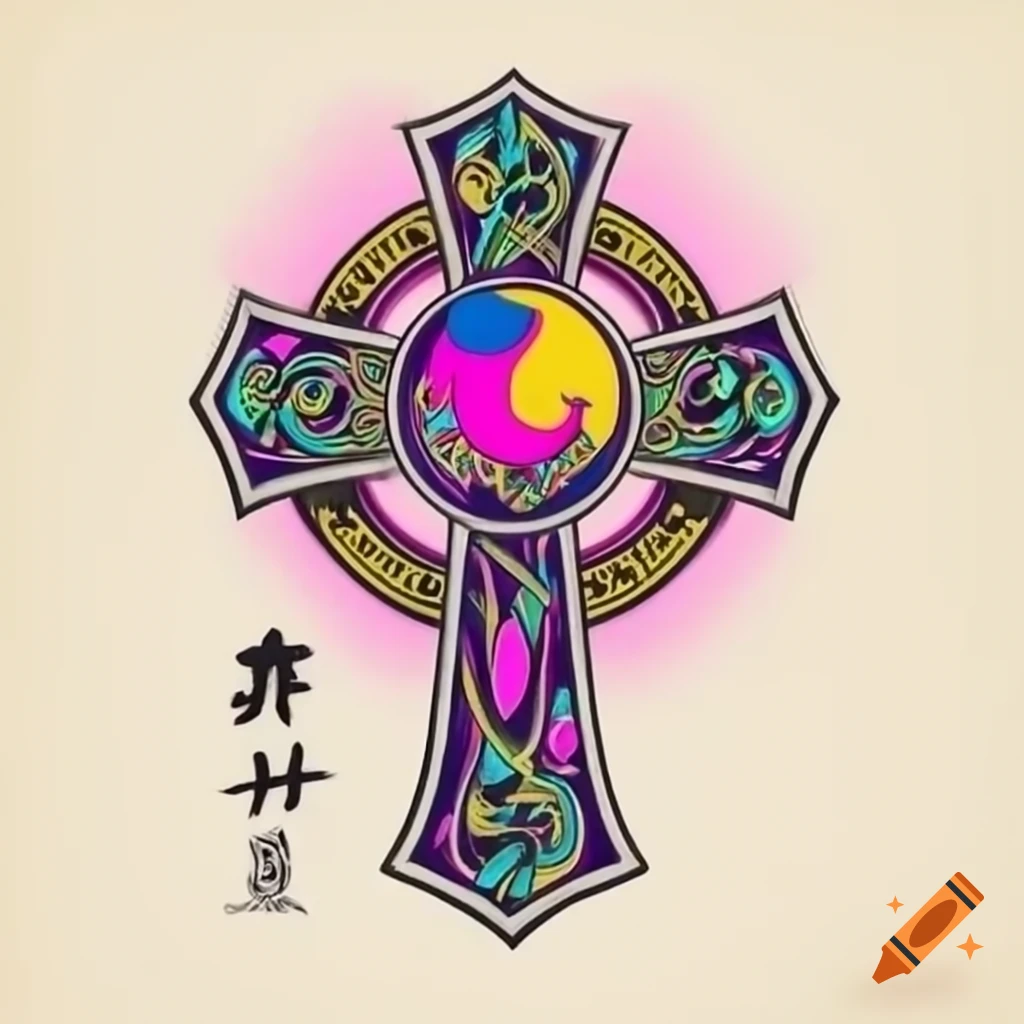 Futuristic psychedelic celtic art featuring monsters and myths on Craiyon