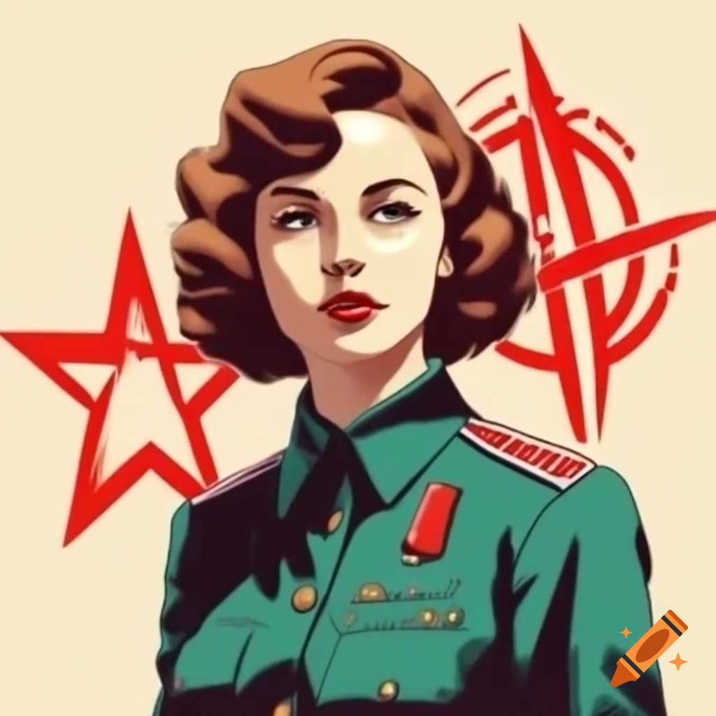 Vintage Soviet propaganda poster designed for inspiration and ...