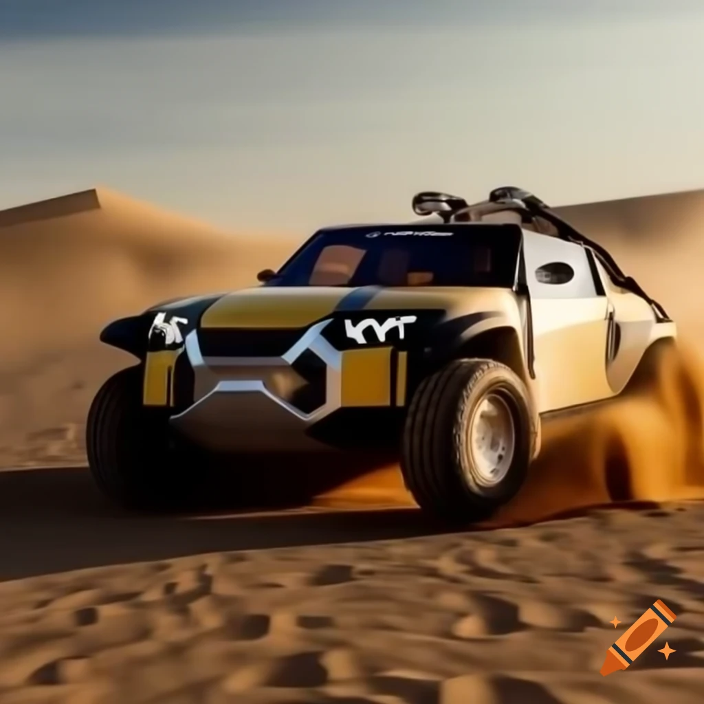Lunar rover design inspired by dune buggy and nissan 370z on Craiyon