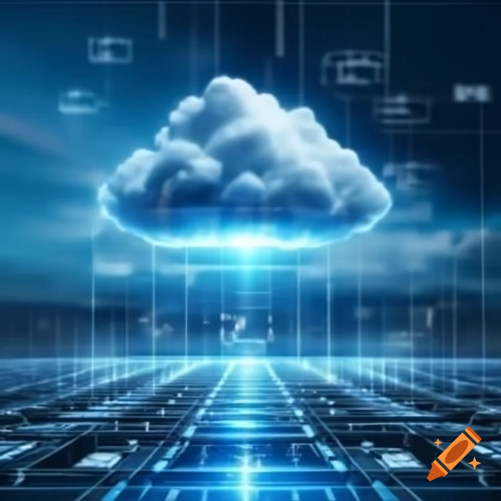 Digital cloud representation of data related to energy supplier on Craiyon