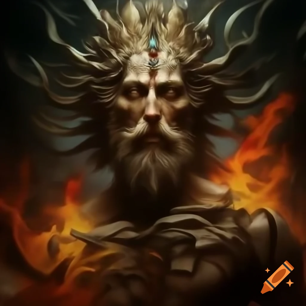 God of destruction and emptiness concept art on Craiyon