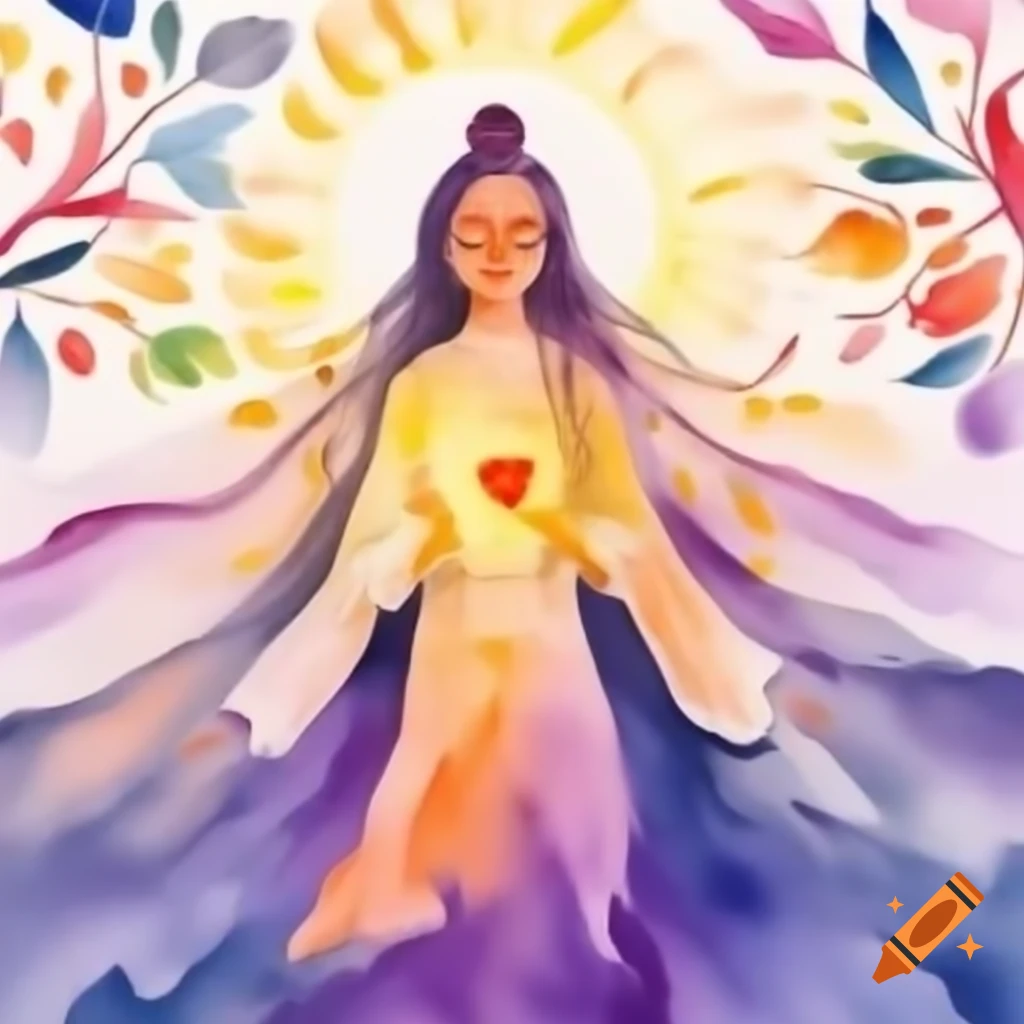 Representation of spiritual higher self on Craiyon