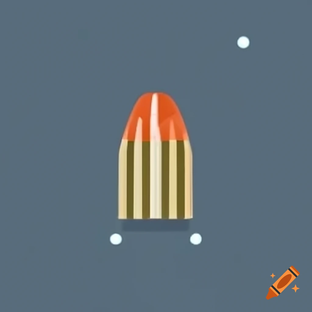 2d bullet graphic for space game on Craiyon