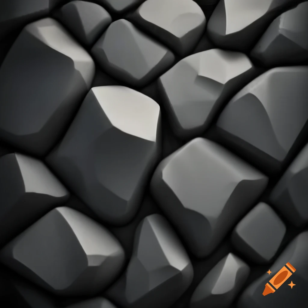 High-quality detailed texture of gray rocks on Craiyon