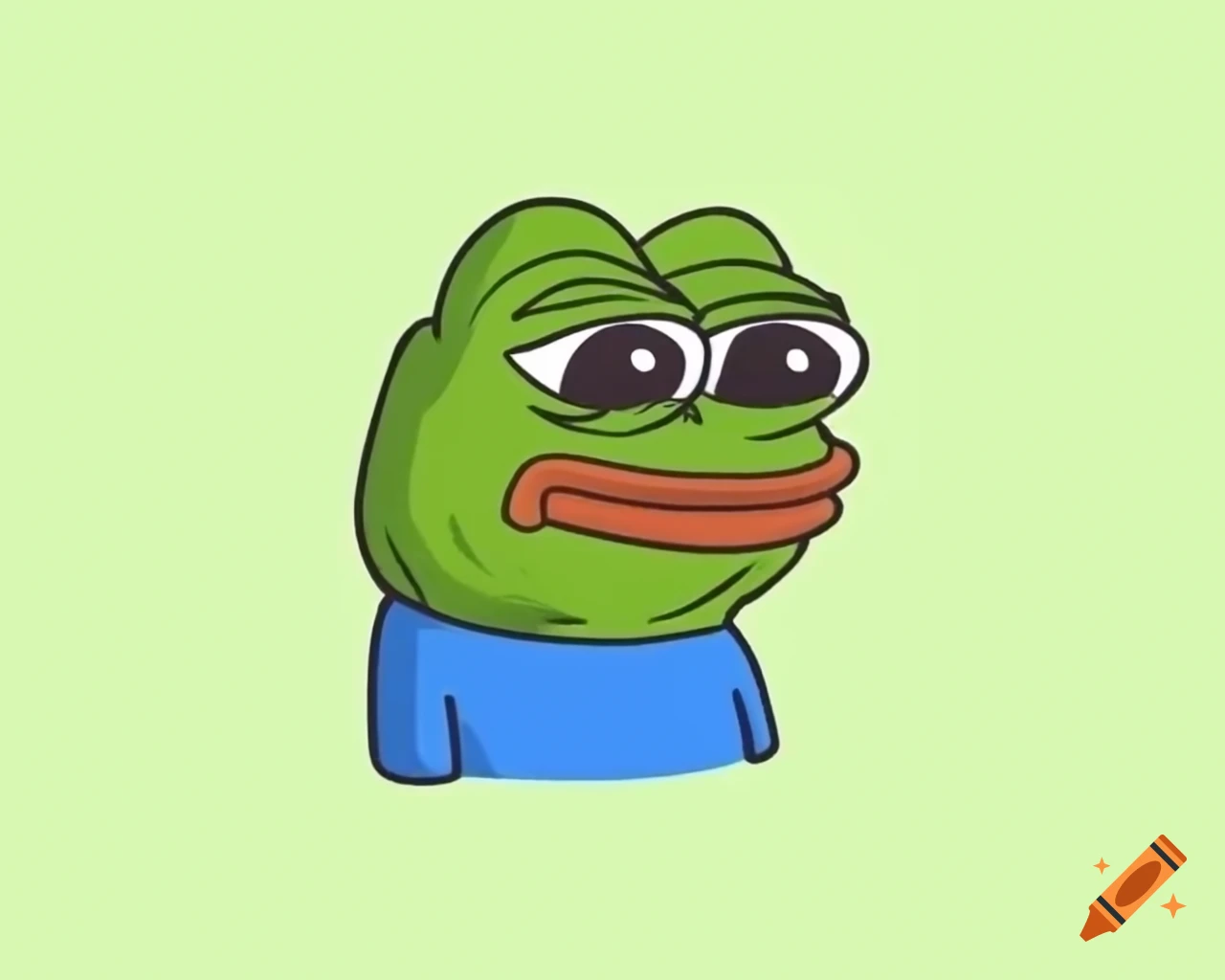 Quirky token inspired by pepe the frog on Craiyon