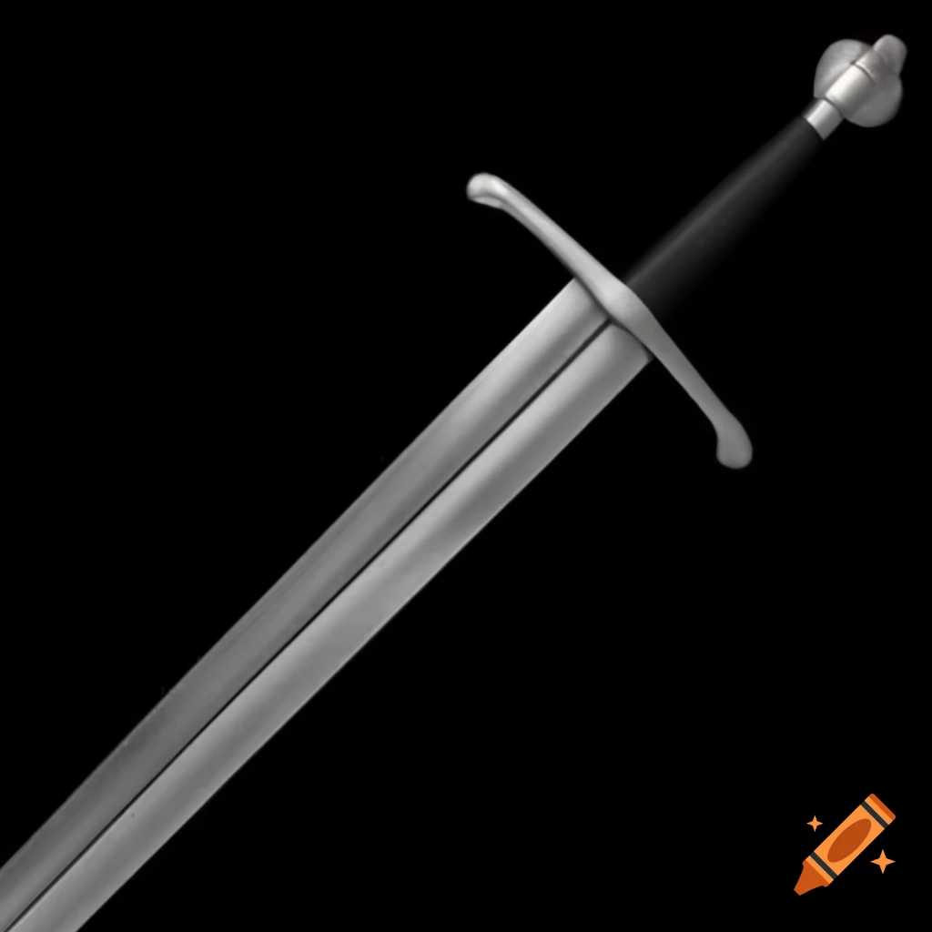 Stylized medieval sword design on Craiyon