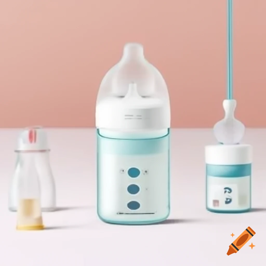 Innovative baby bottle with sensors for temperature and milk volume ...