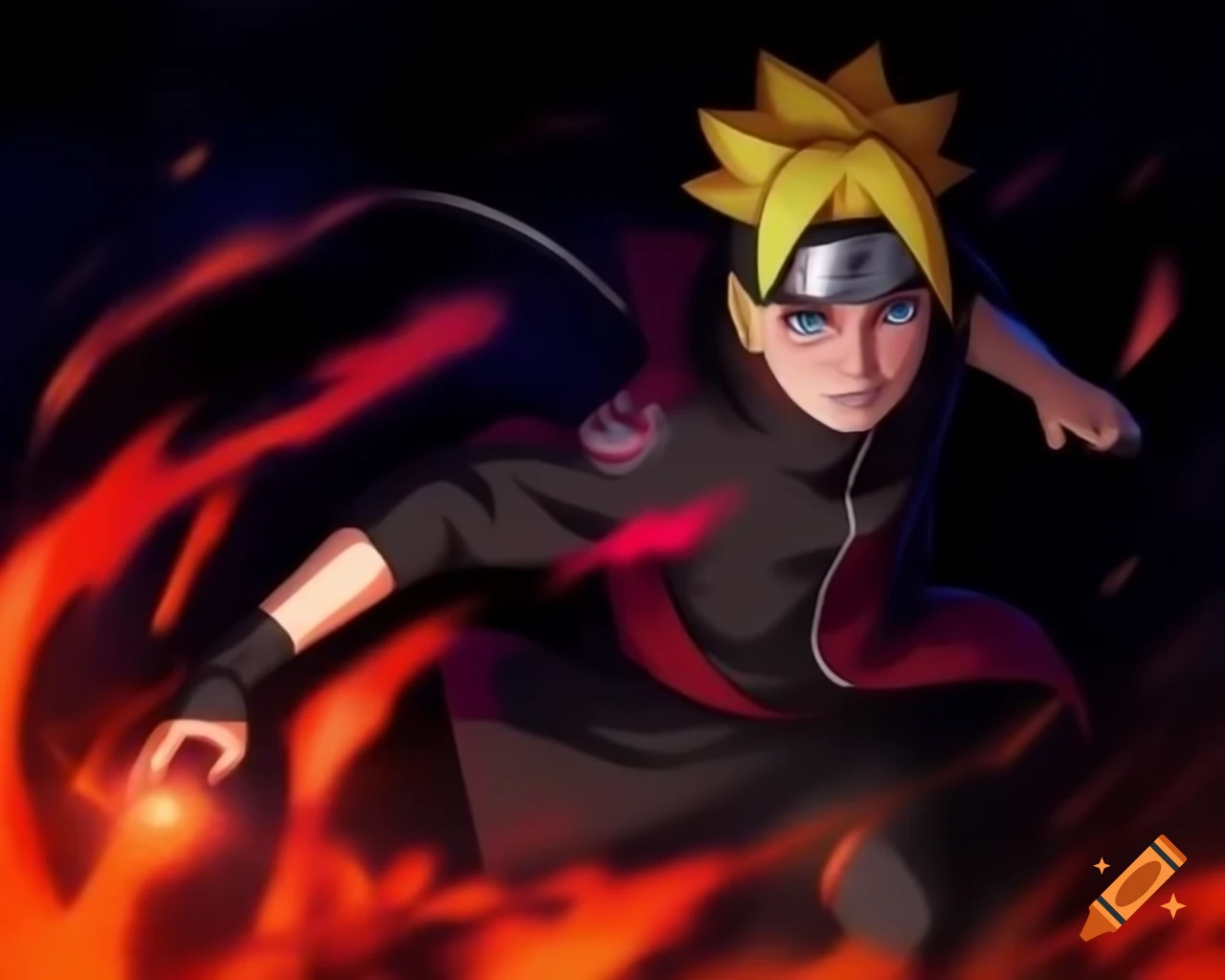 Boruto Uzumaki and Momoshiki in epic anime showdown with dynamic action ...