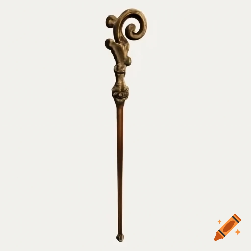 Baroque style wand with intricate designs on Craiyon