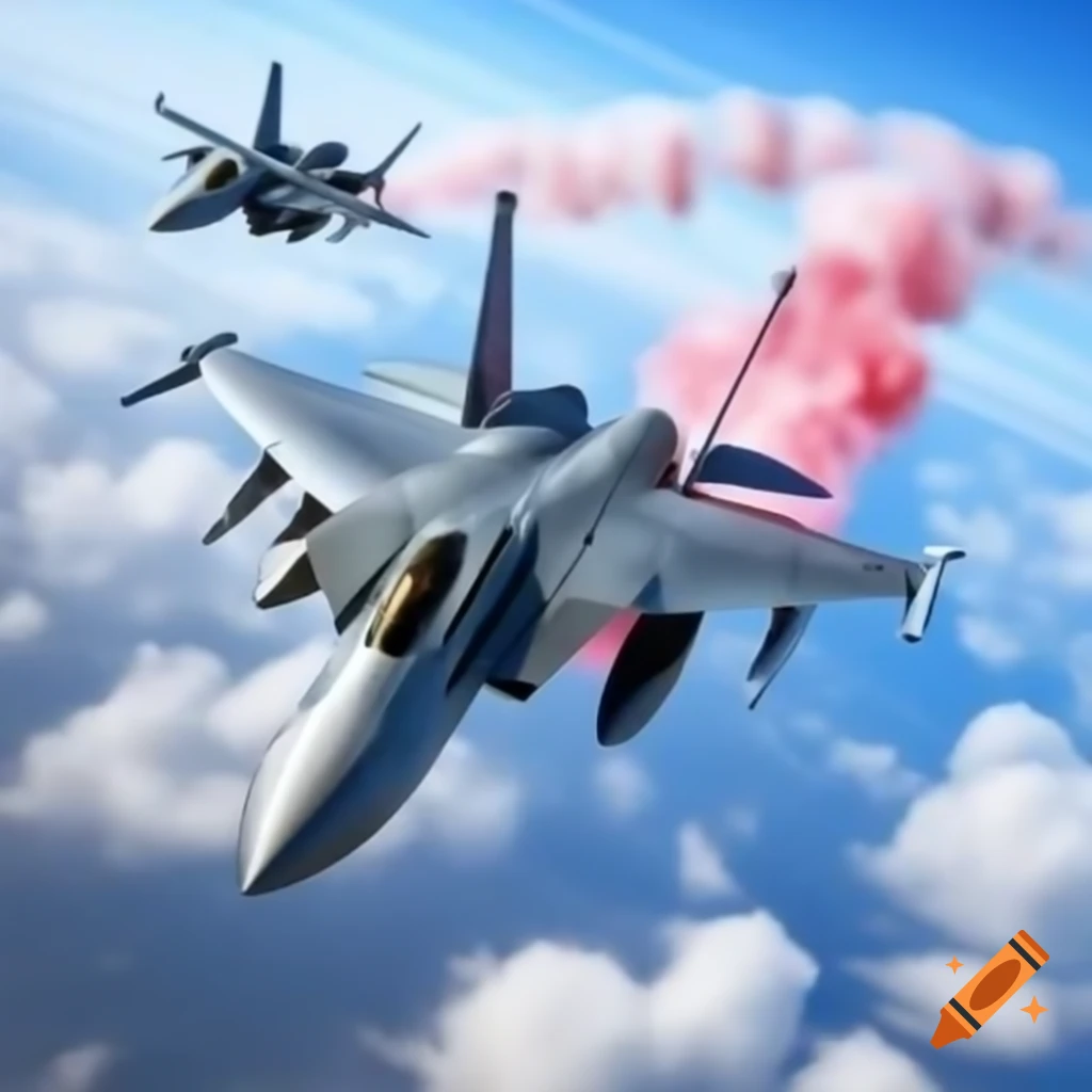 Fighter jet flying with red, white, and blue smoke trail behind Trump ...