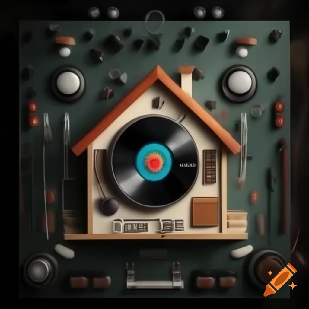 Record label artwork for house music DJ set on Craiyon