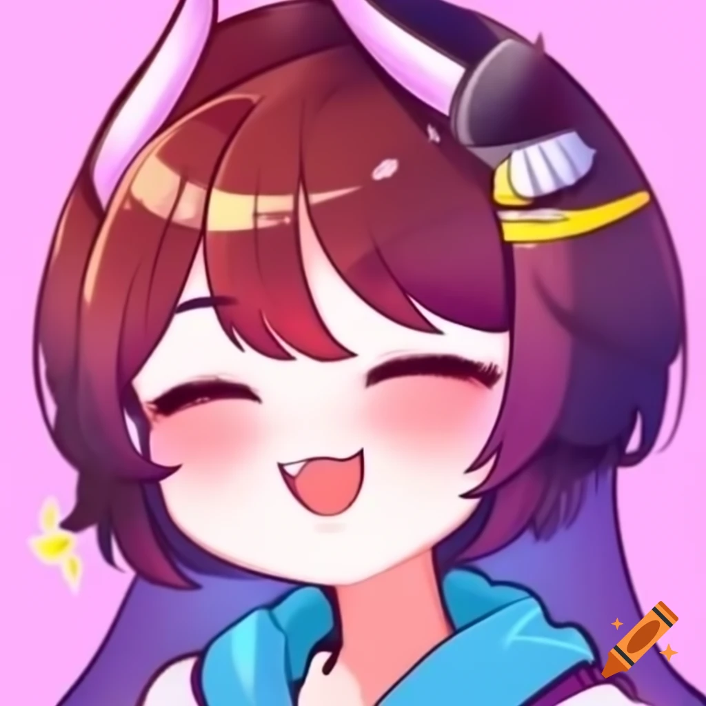 Vtuber character with vibrant colors and dynamic pose on Craiyon