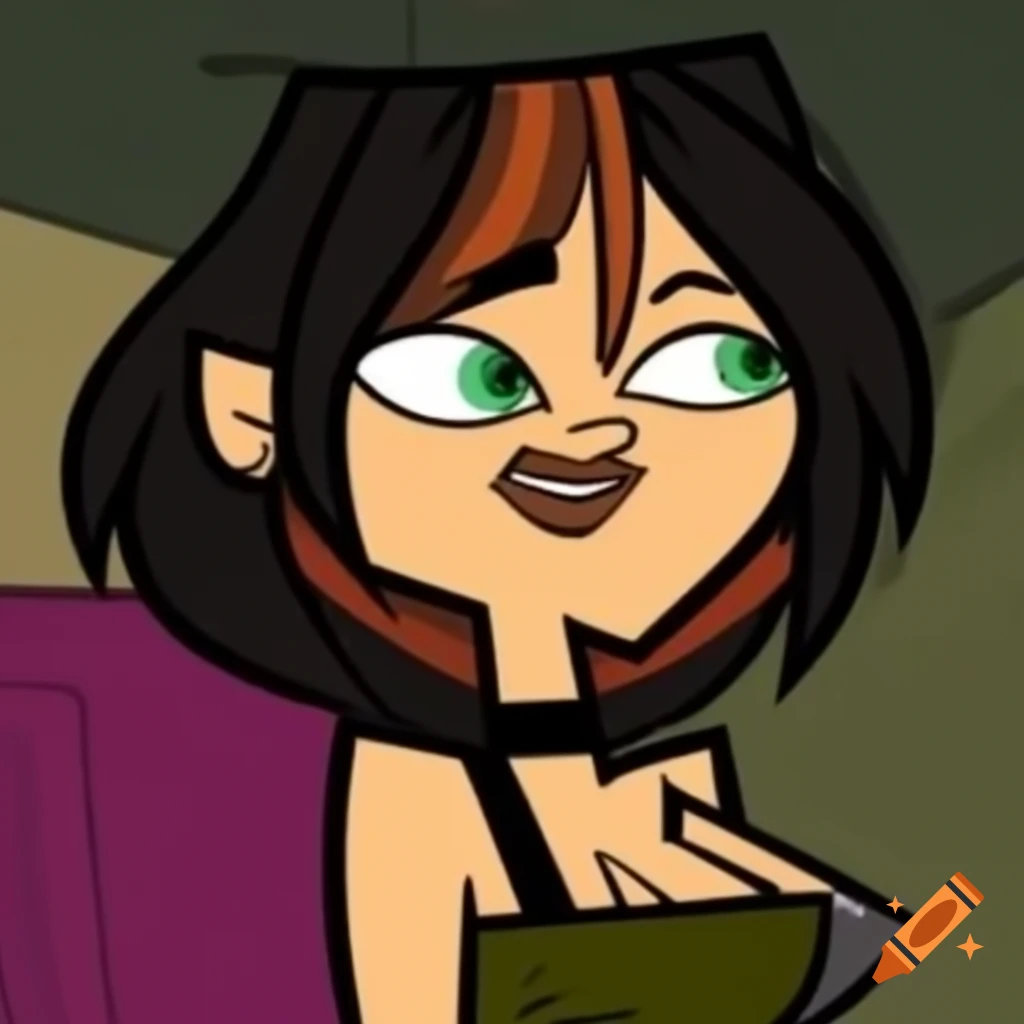 Female character from Total Drama animated series on Craiyon