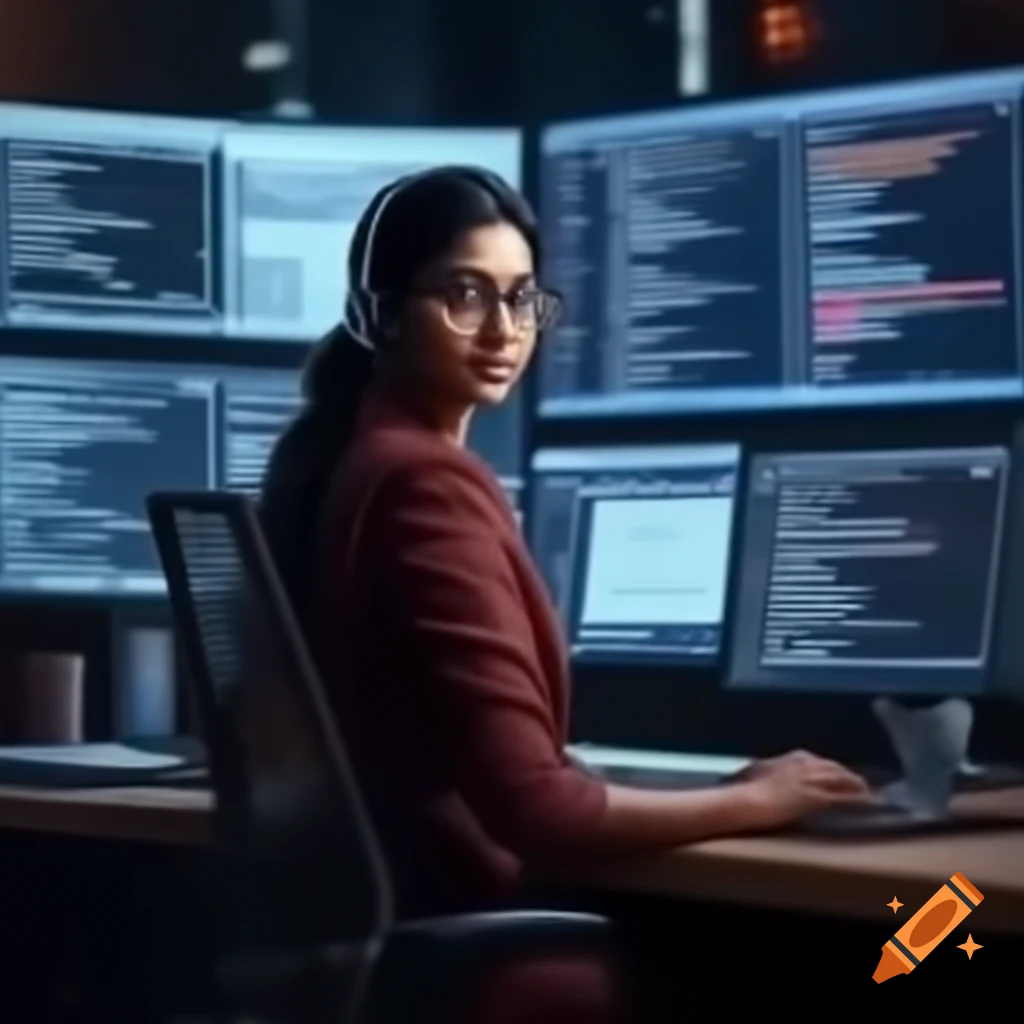 Confident Indian woman from Tamil Nadu in software industry ...
