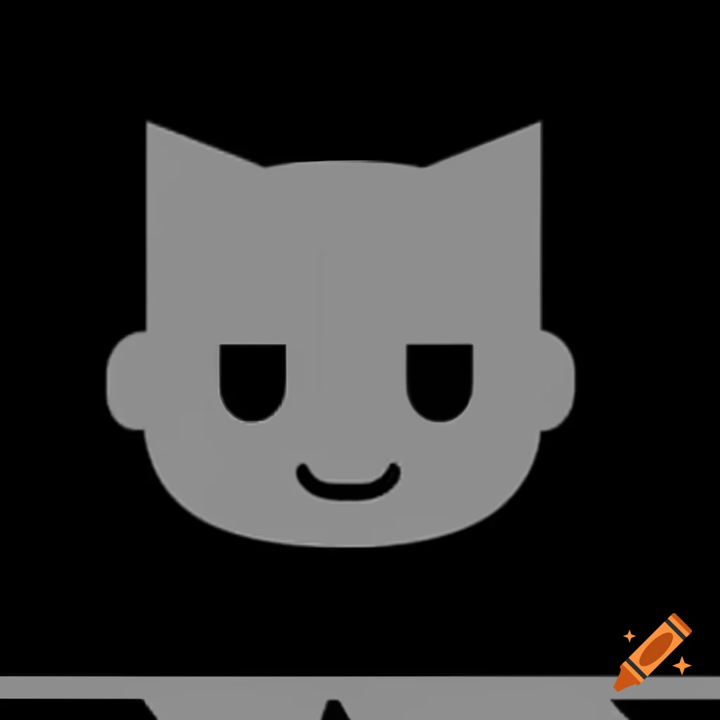 Digital drawing of Niko from Oneshot in black and white with simple ...