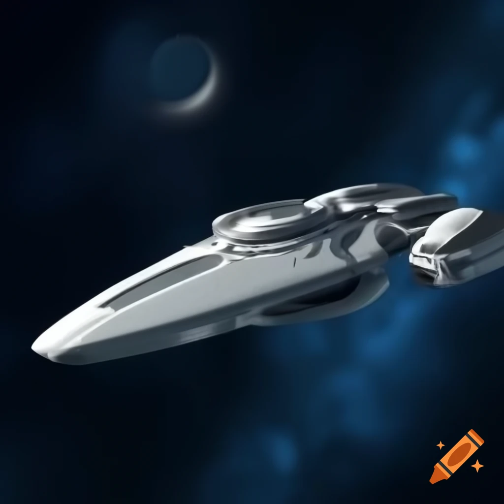 Futuristic starship design on Craiyon