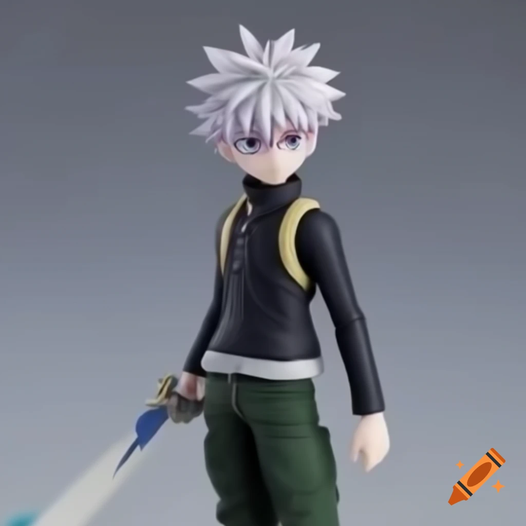 Killua from Hunter x Hunter in adventure attire, full-body anime style ...