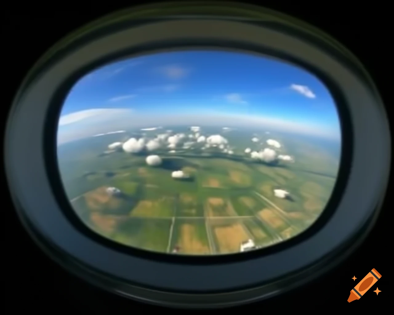 Panoramic view of an open field in photorealistic 3D render with clouds ...