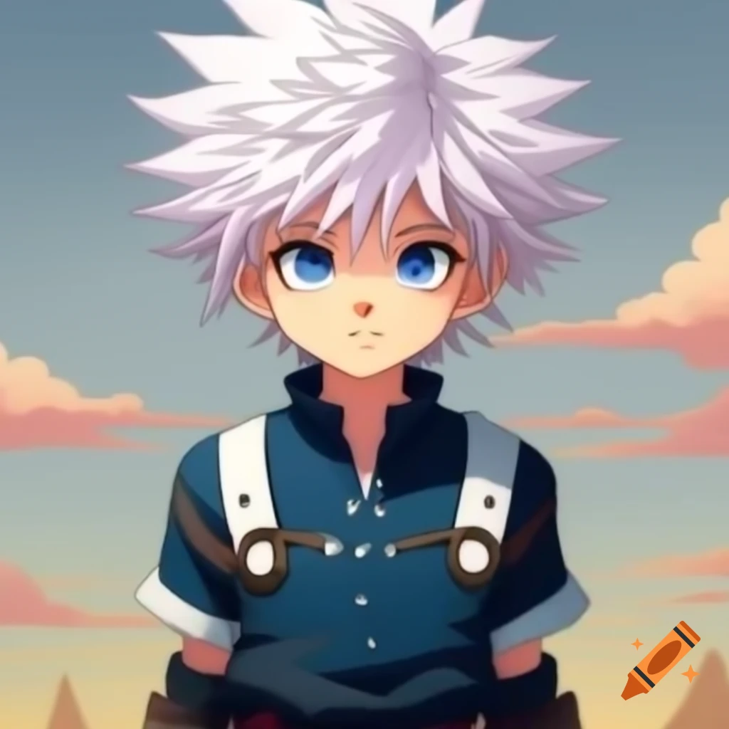 Classic painting of killua from hunter x hunter and ventus from kingdom ...