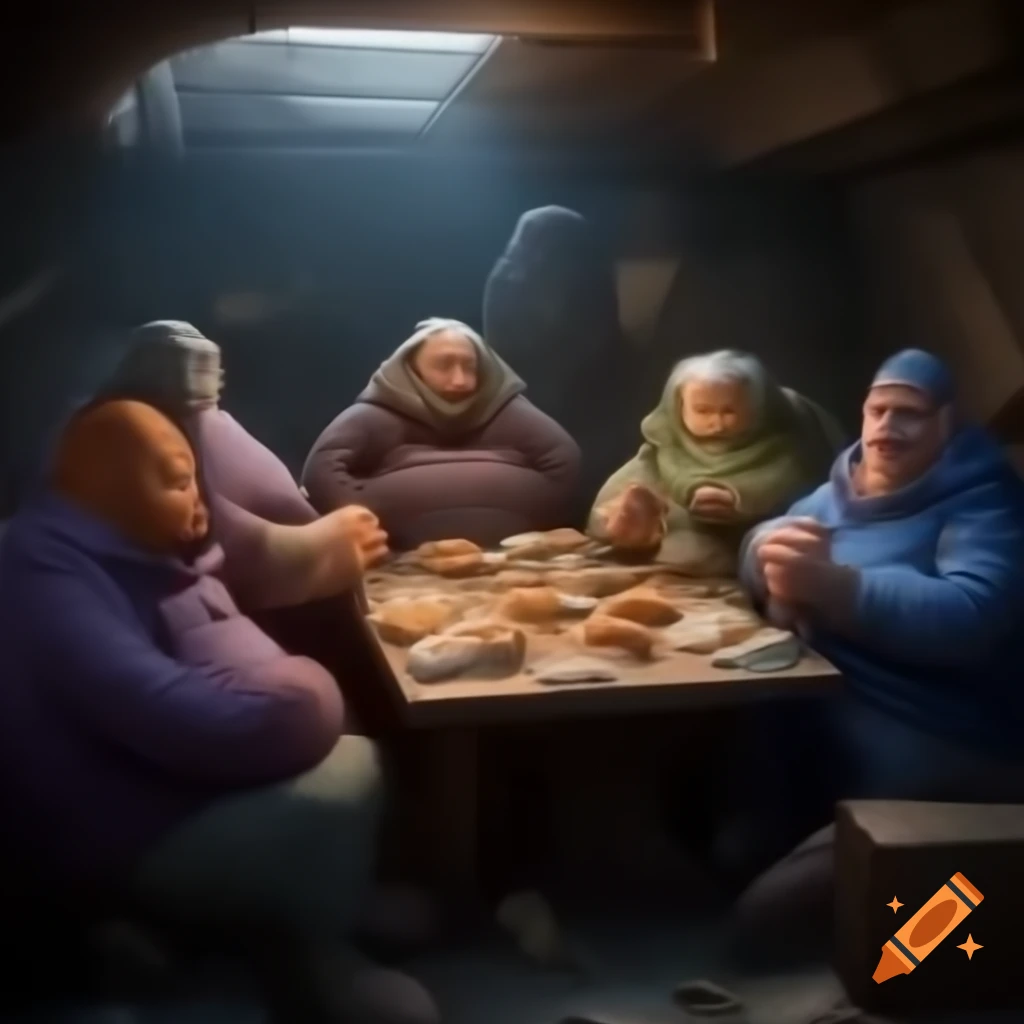 Group of friends playing Dungeons and Dragons in a basement with fast ...