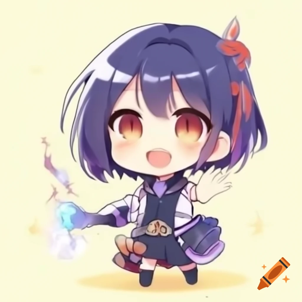 Chibi anime character design on Craiyon