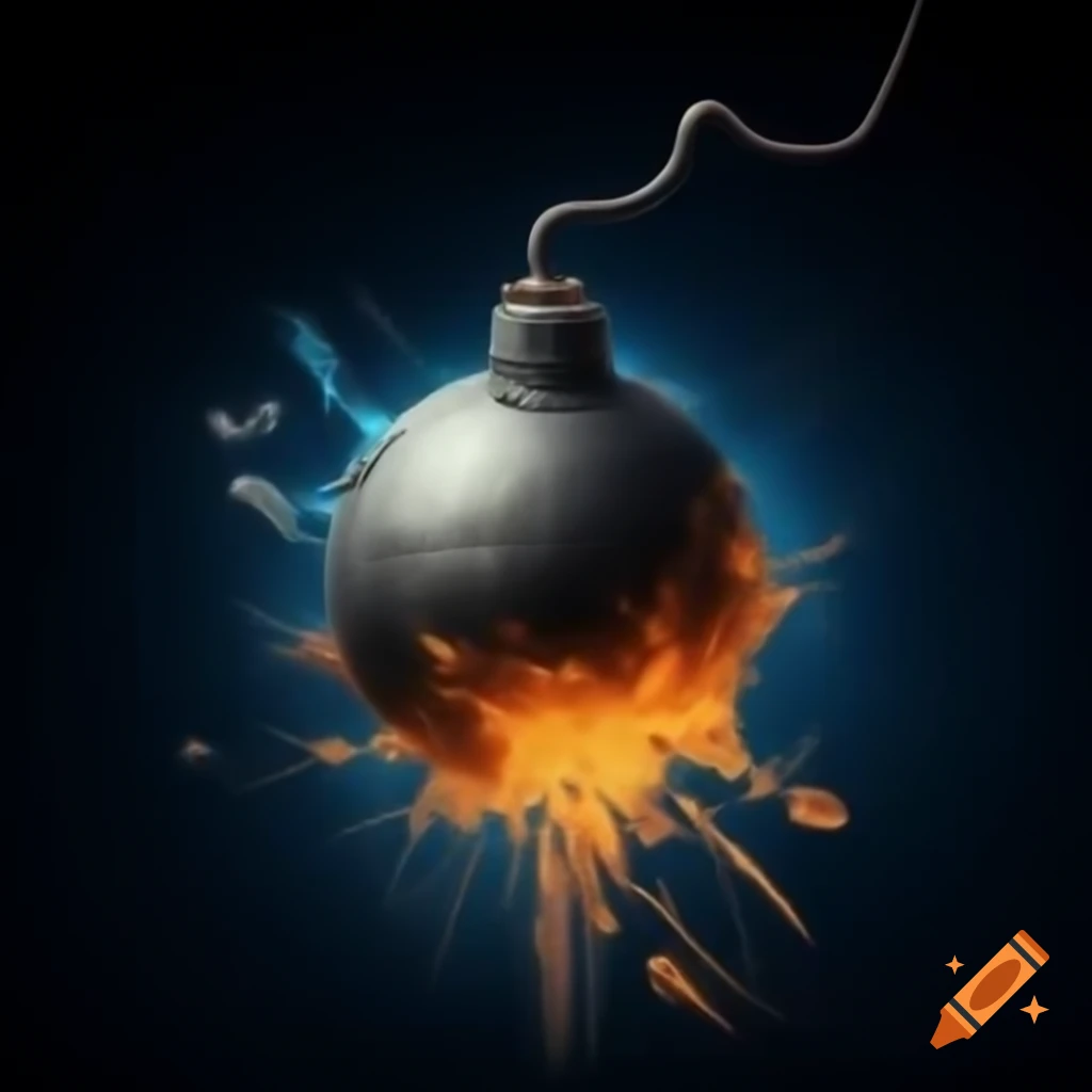 Realistic depiction of a paper bomb on Craiyon