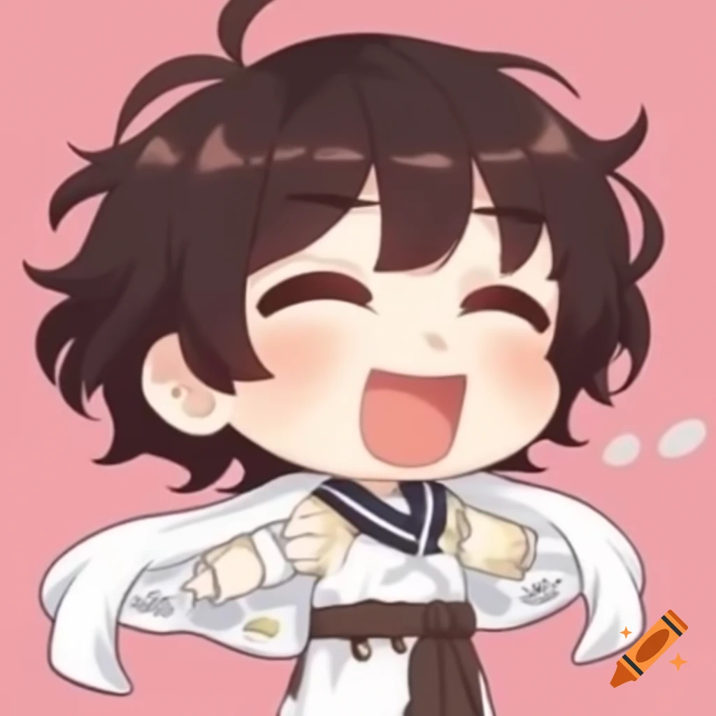 Cute chibi anime character design on Craiyon
