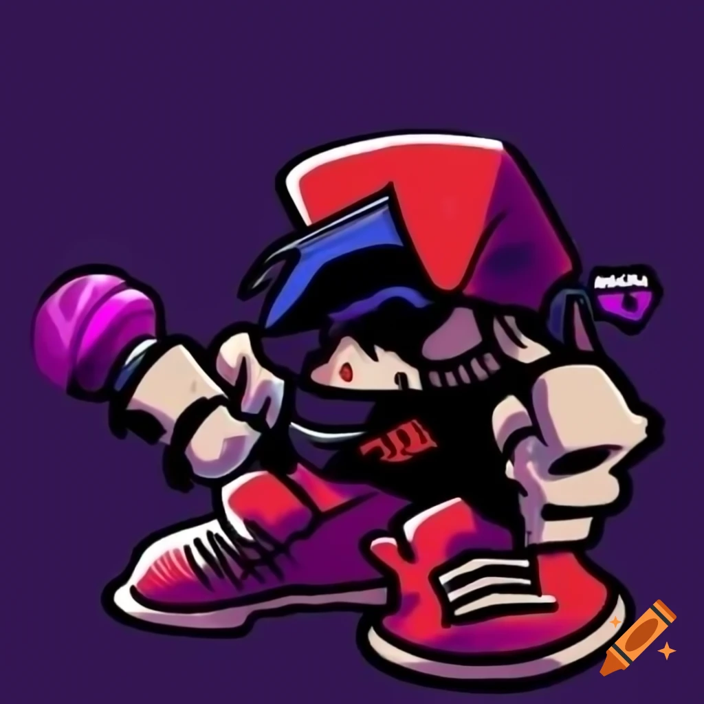 Fnf horror-themed scene with eerie elements on Craiyon