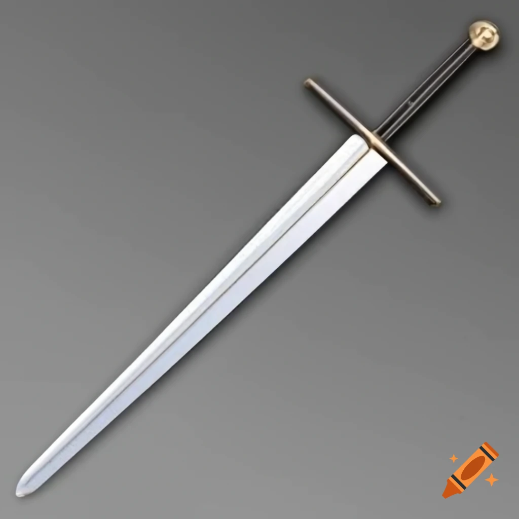 Simple sword against a plain background on Craiyon