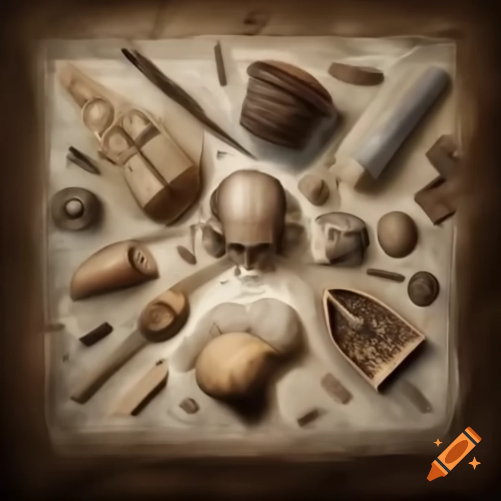 Poster showcasing significance of human materials and artifacts in ...