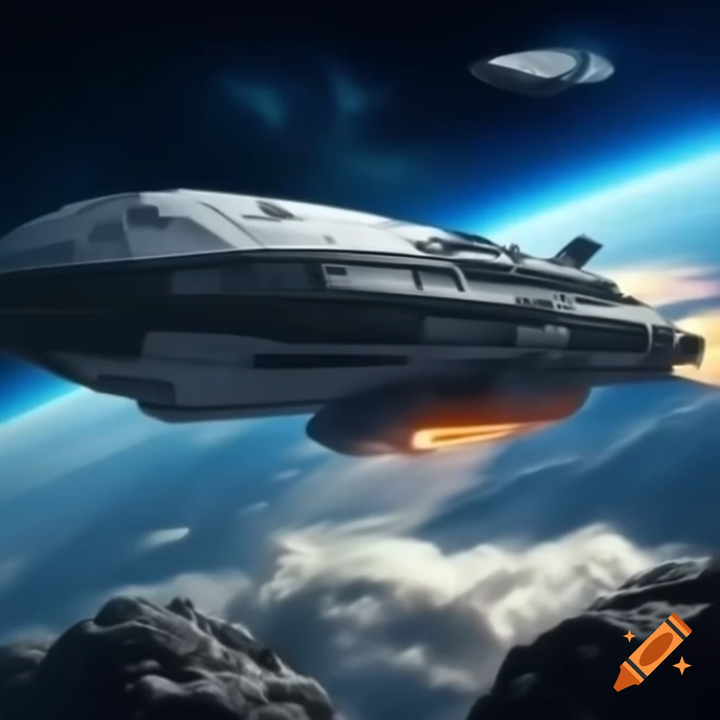 Large spaceship design on Craiyon