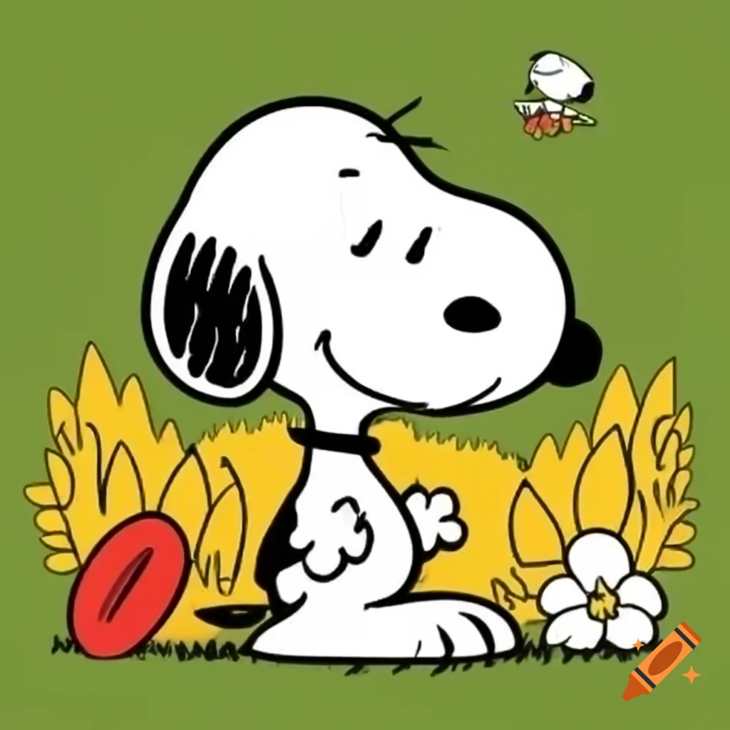 Snoopy character illustration on Craiyon