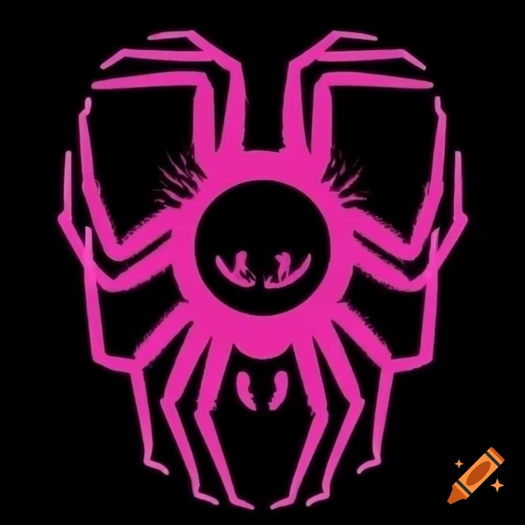 Star comedy democrats pink spiders album cover design on Craiyon