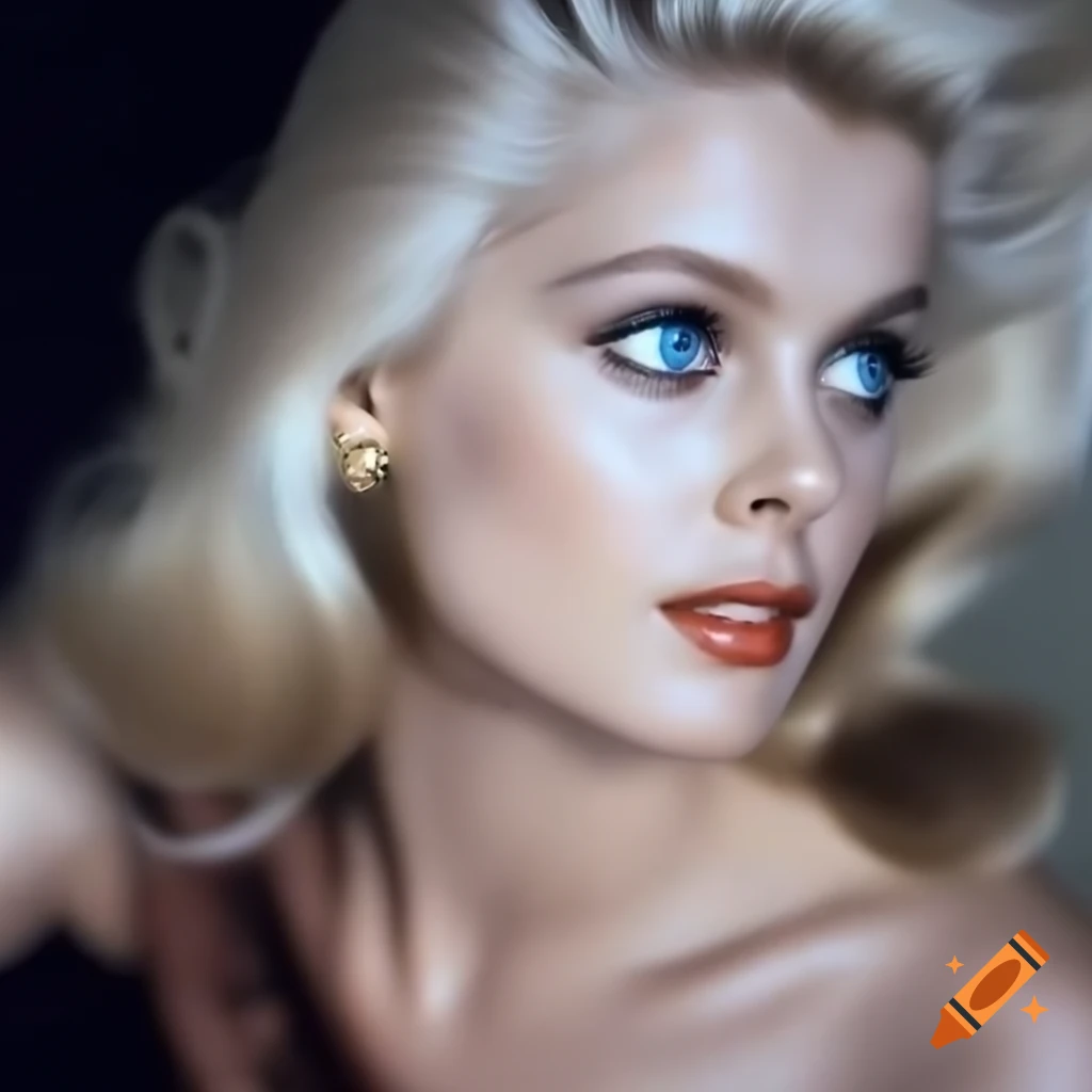 Hyper-realistic vintage photograph of charming european actress from 1963 on Craiyon