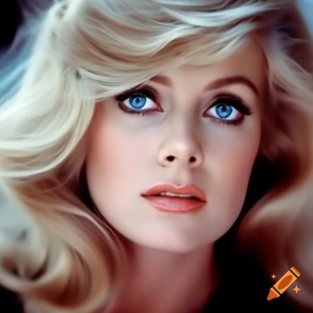 Hyper-realistic portrait of a beautiful european actress from 1963 with ...