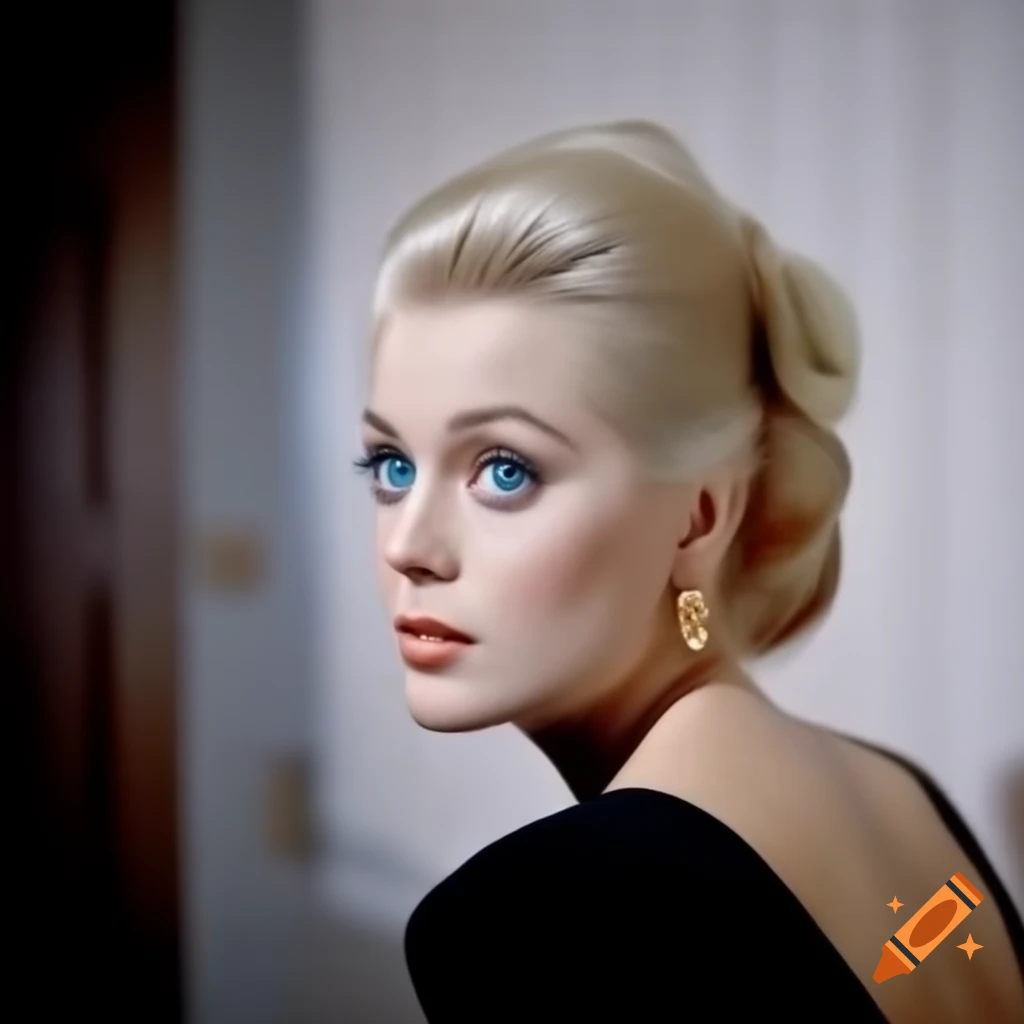 Hyper-realistic portrait of a beautiful european actress from 1963 with ...