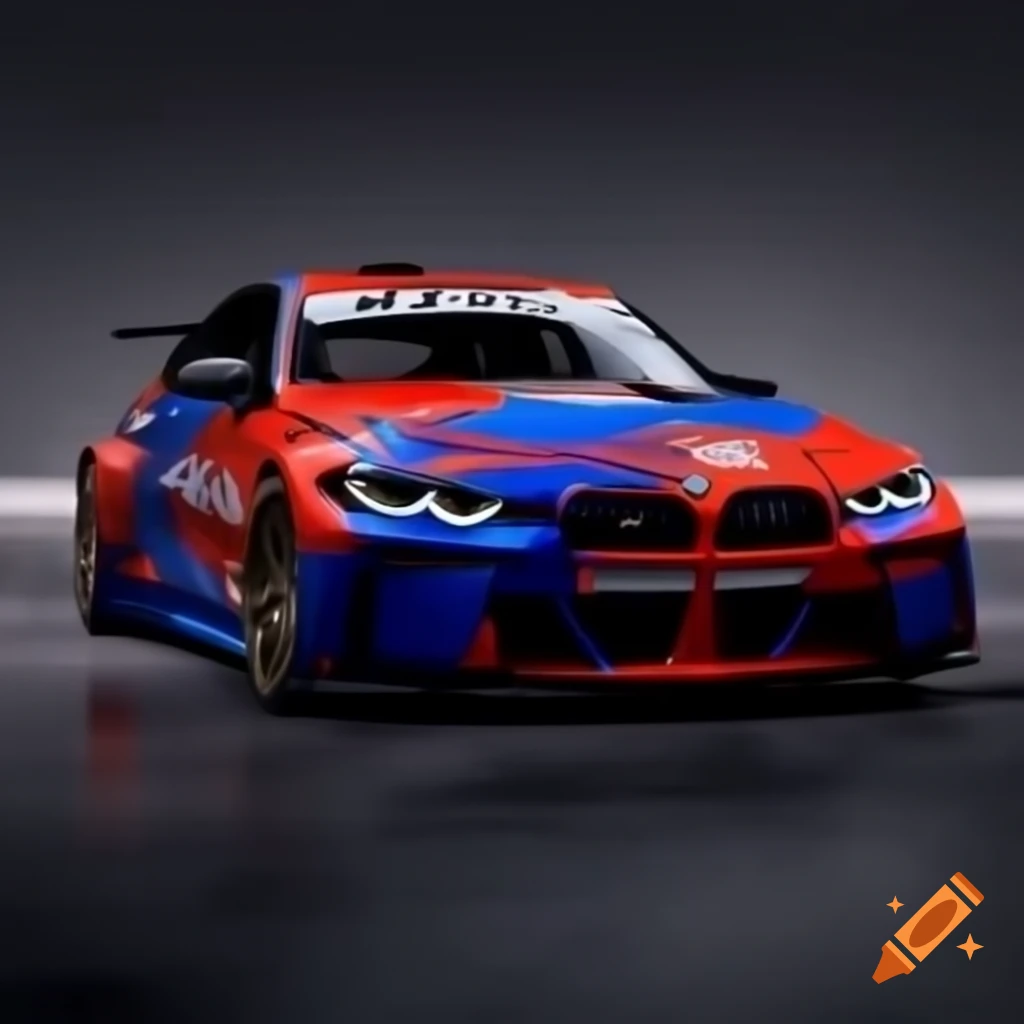 BMW M5 F90 with Spider-Man livery design on Craiyon