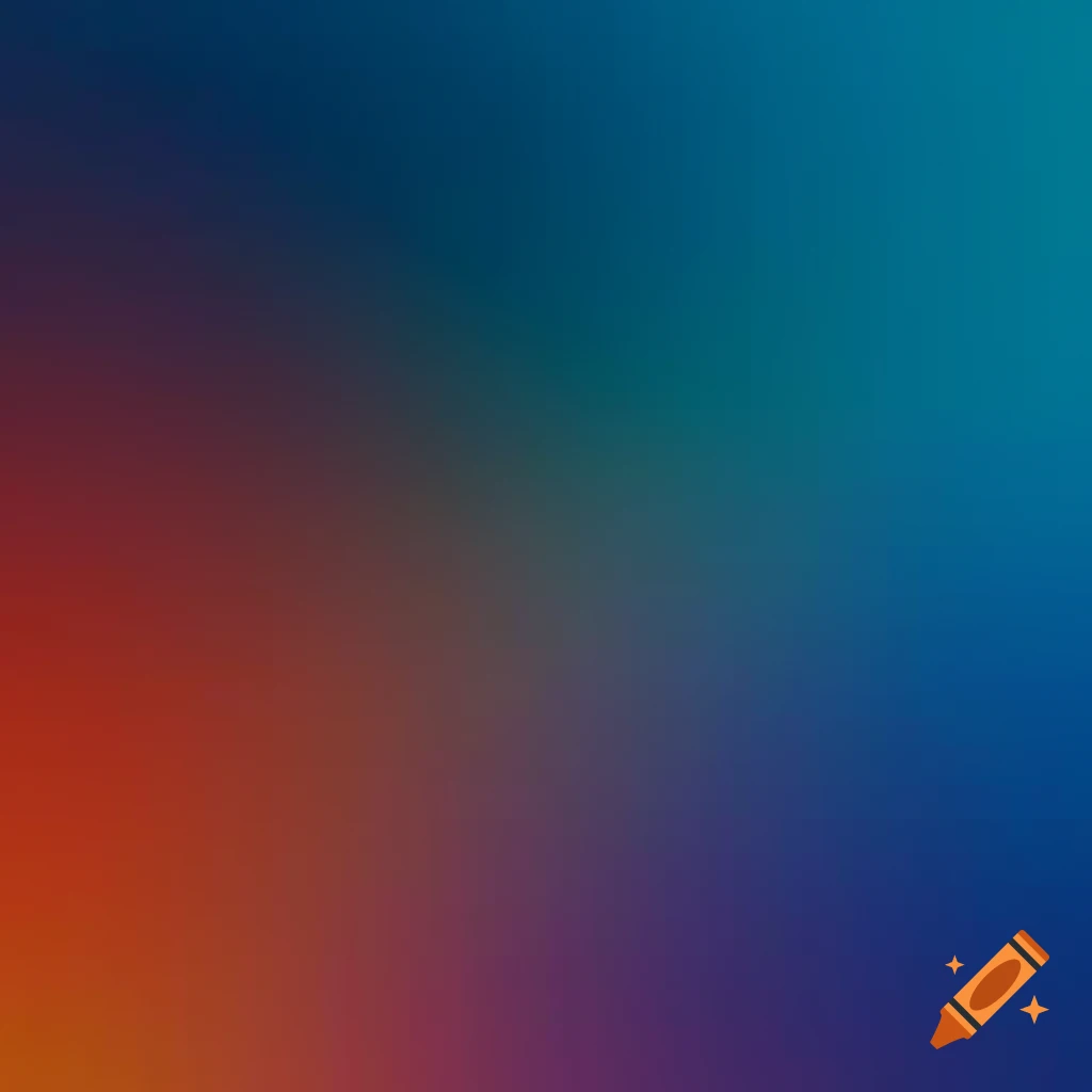 Gradient of dark blue, light blue, orange, and red colors on Craiyon