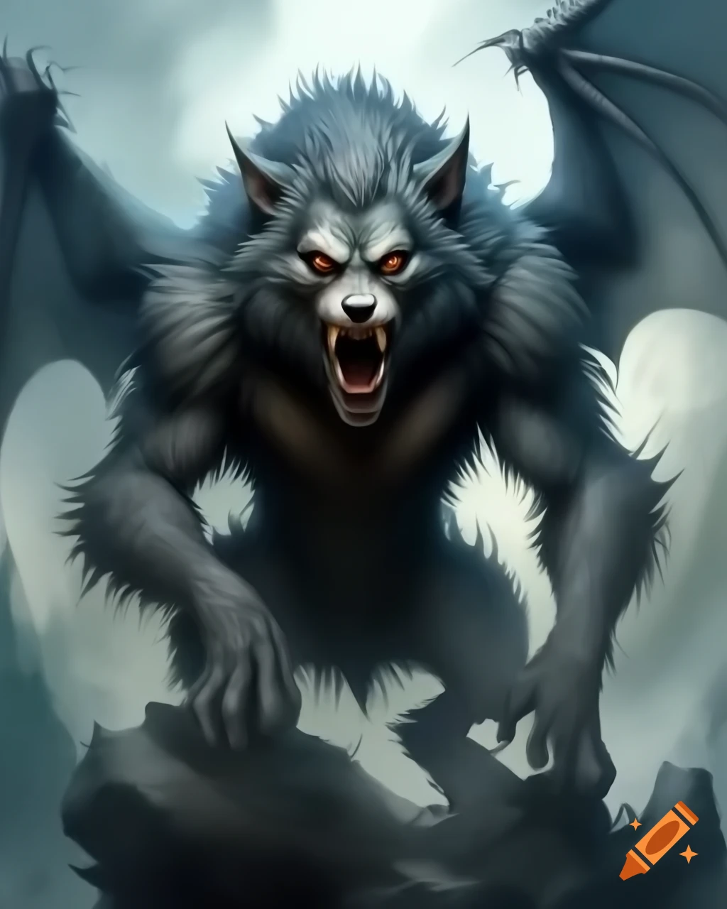 Werewolf Deamhan Winged