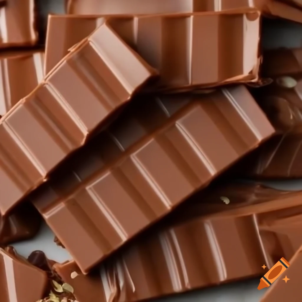 Nestle Crunch chocolate candy bar with crispy rice on Craiyon