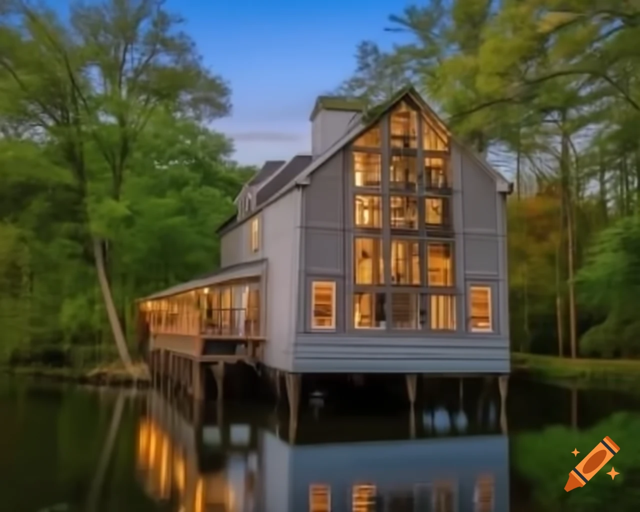 Scenic view of arden, delaware, showcasing its unique charm on Craiyon