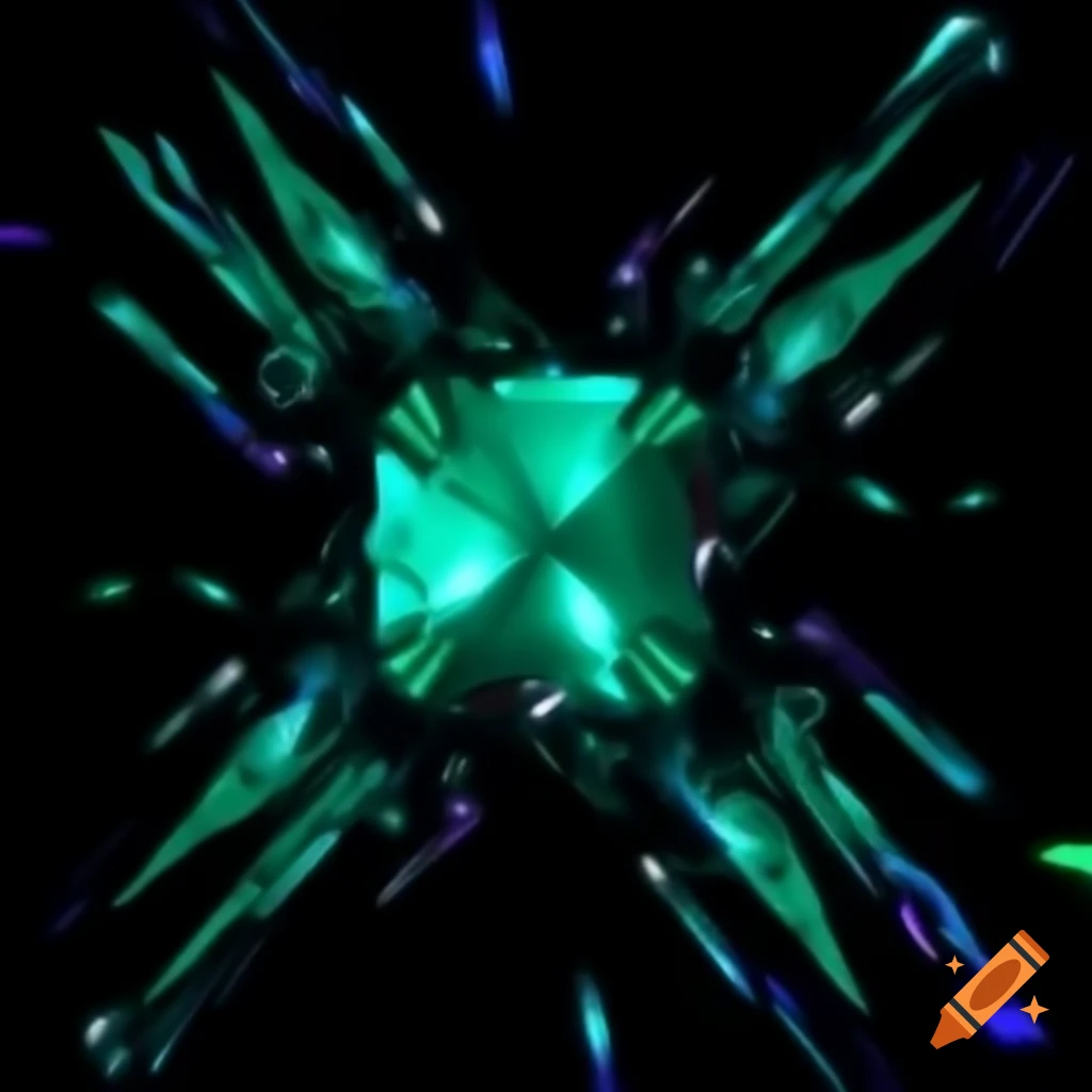 Star glitcher revitalized mode featuring Malachite on Craiyon