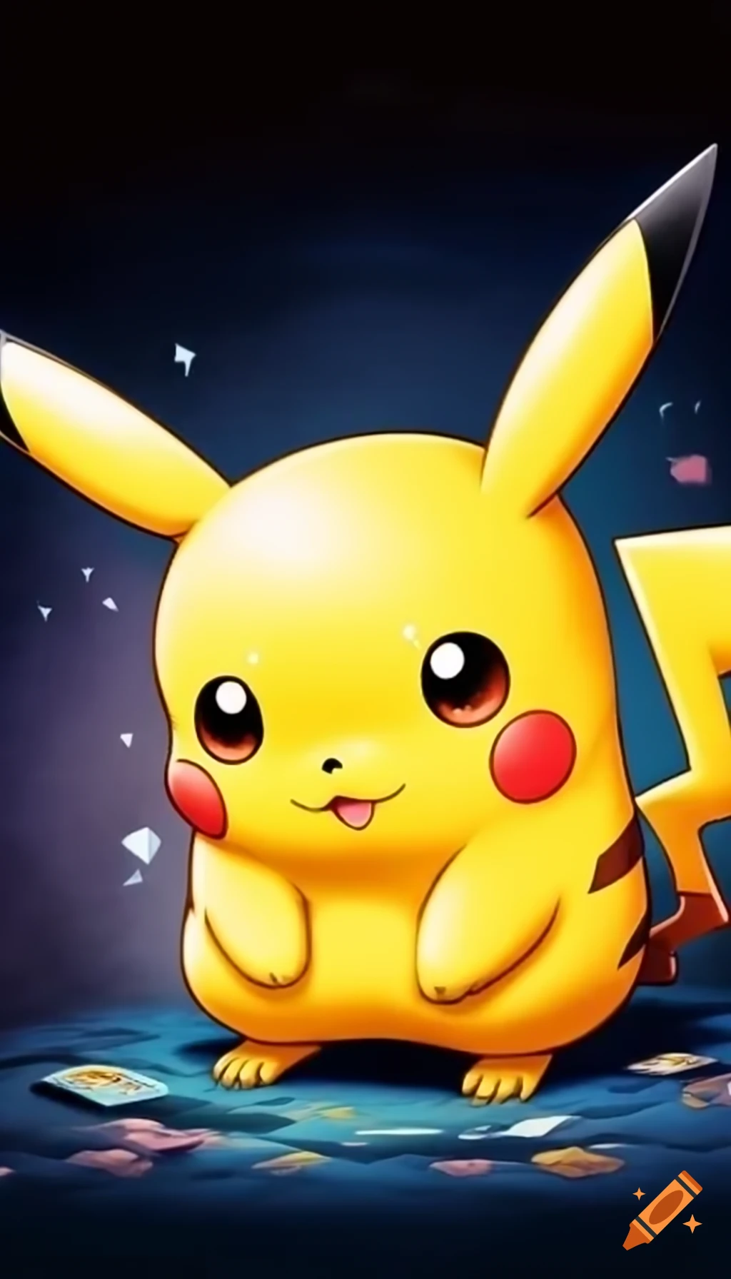 Pikachu dressed as detective with monocle and pipe in arrogant pose on ...