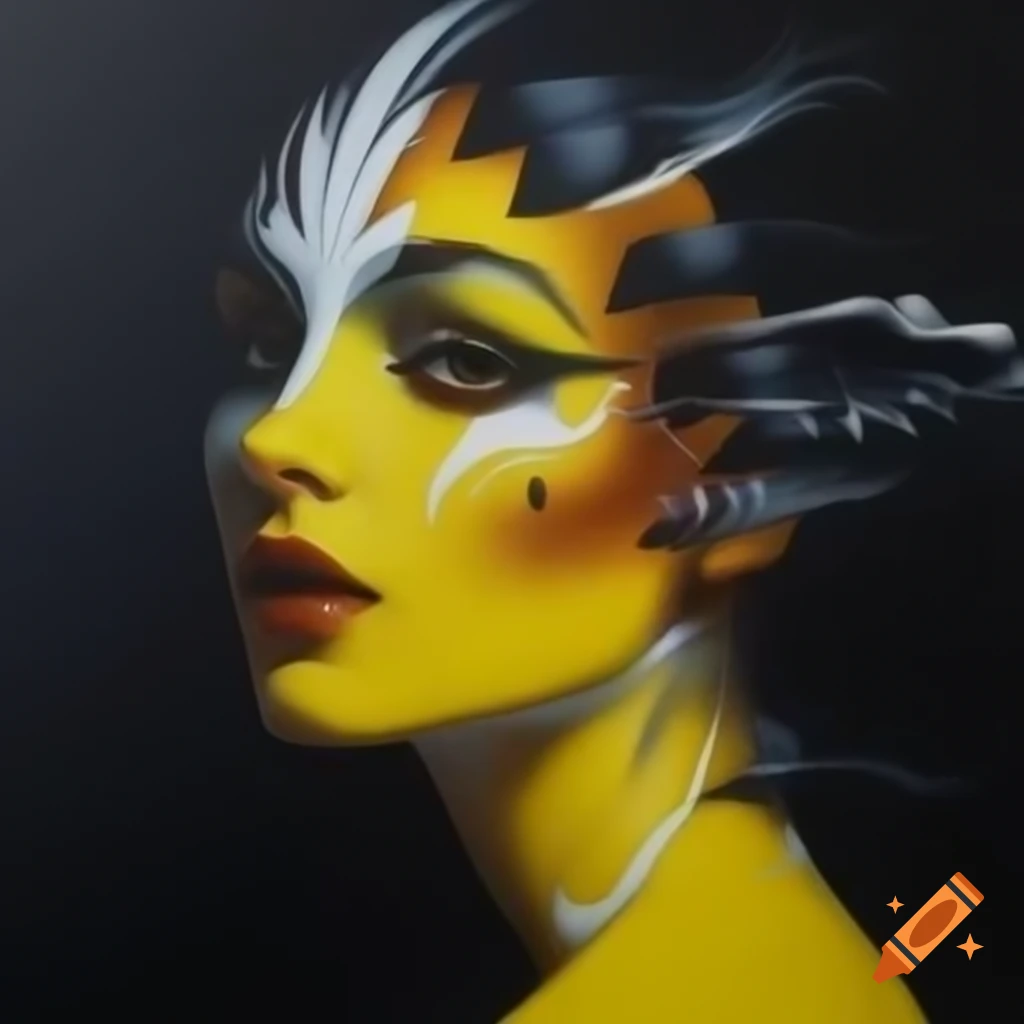 Surrealist oil painting in Hanz Belmer style with black, white, and ...