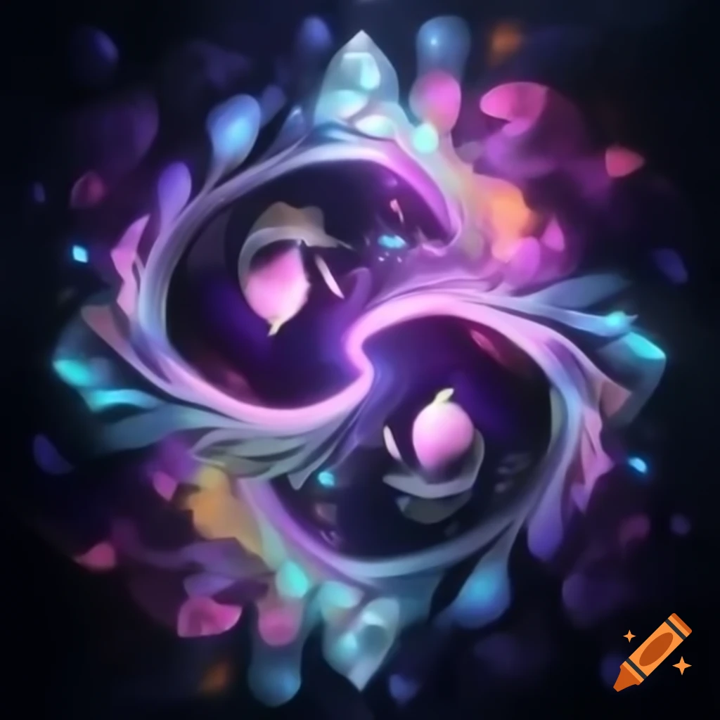 Abstract art of waterdrops and waves featuring a couple dancing ...