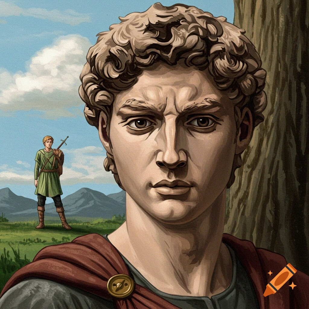 David poem stanza 6 illustration on Craiyon