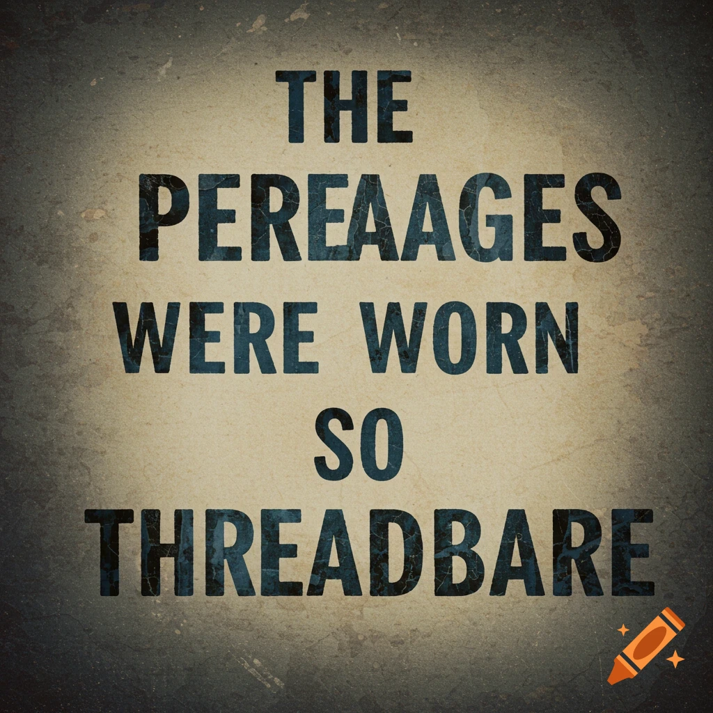 Worn threadbare phrases on Craiyon