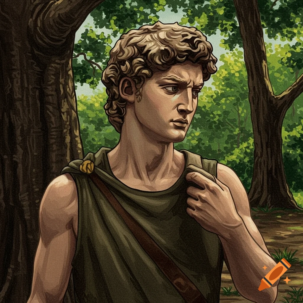 David poem stanza 6 illustration on Craiyon