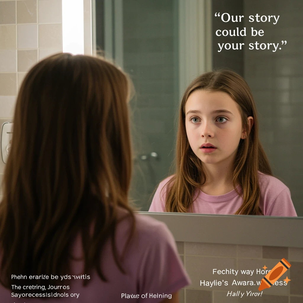 PANS awareness promotion with child self-reflection theme on Craiyon