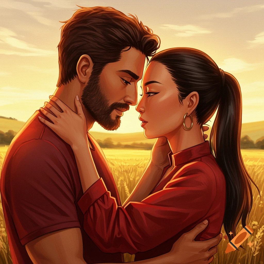 Man and woman in love on Craiyon